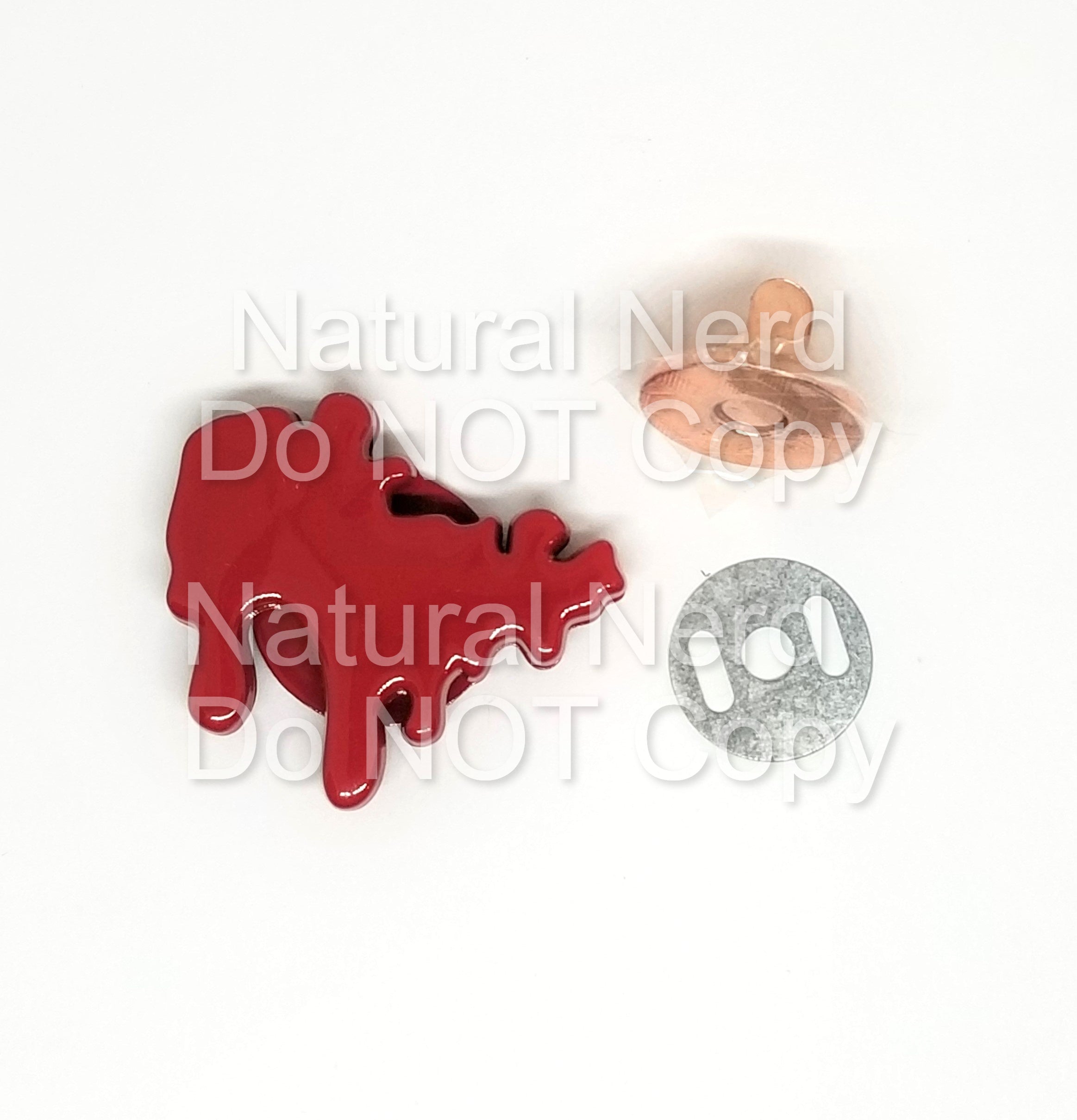 Blood Drip Magnetic Snap – Natural Nerd Fabrics and Hardware