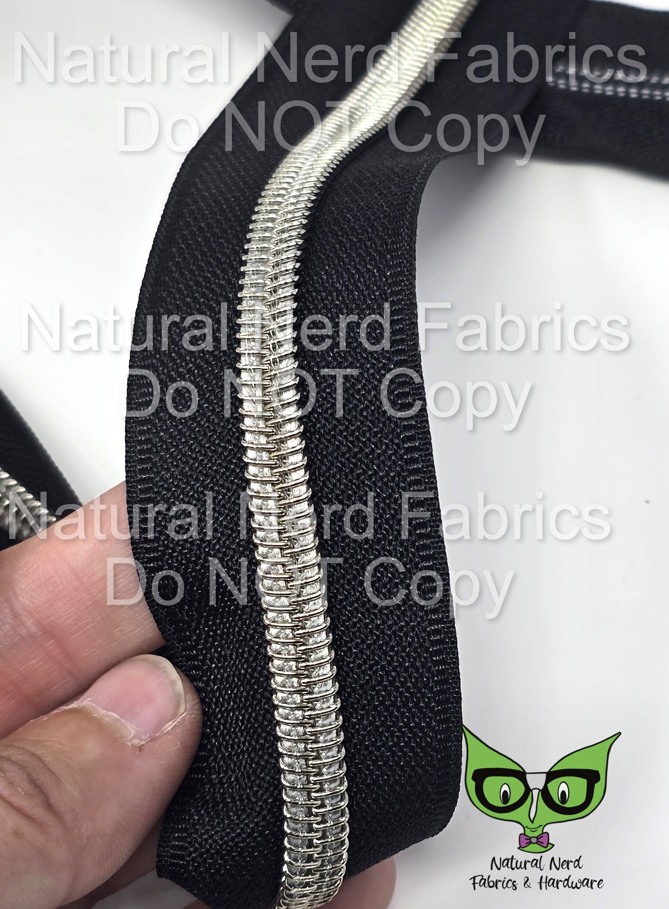 Basic Black Zipper Tape – Natural Nerd Fabrics and Hardware