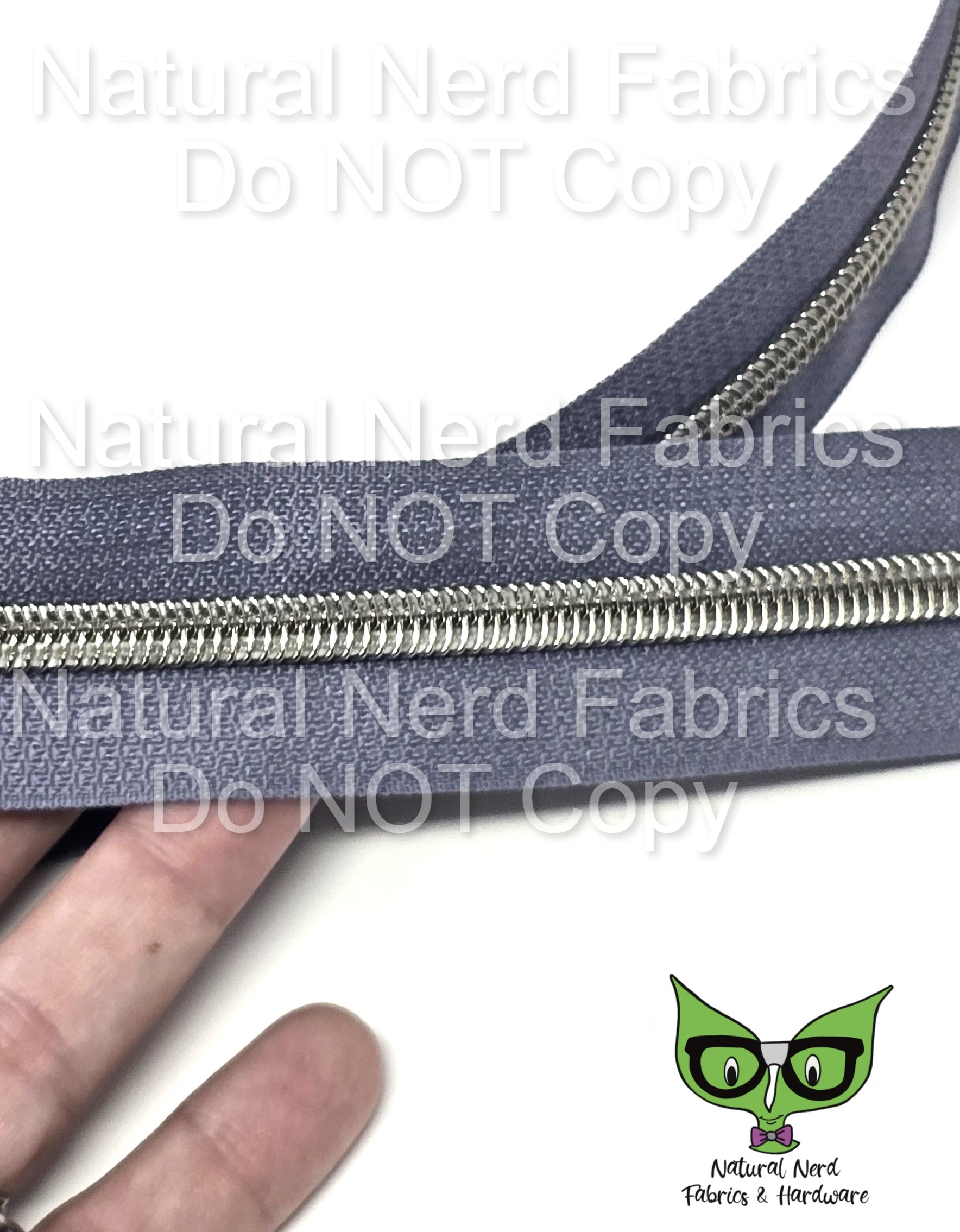 Basic Dark Grey Zipper Tape – Natural Nerd Fabrics and Hardware