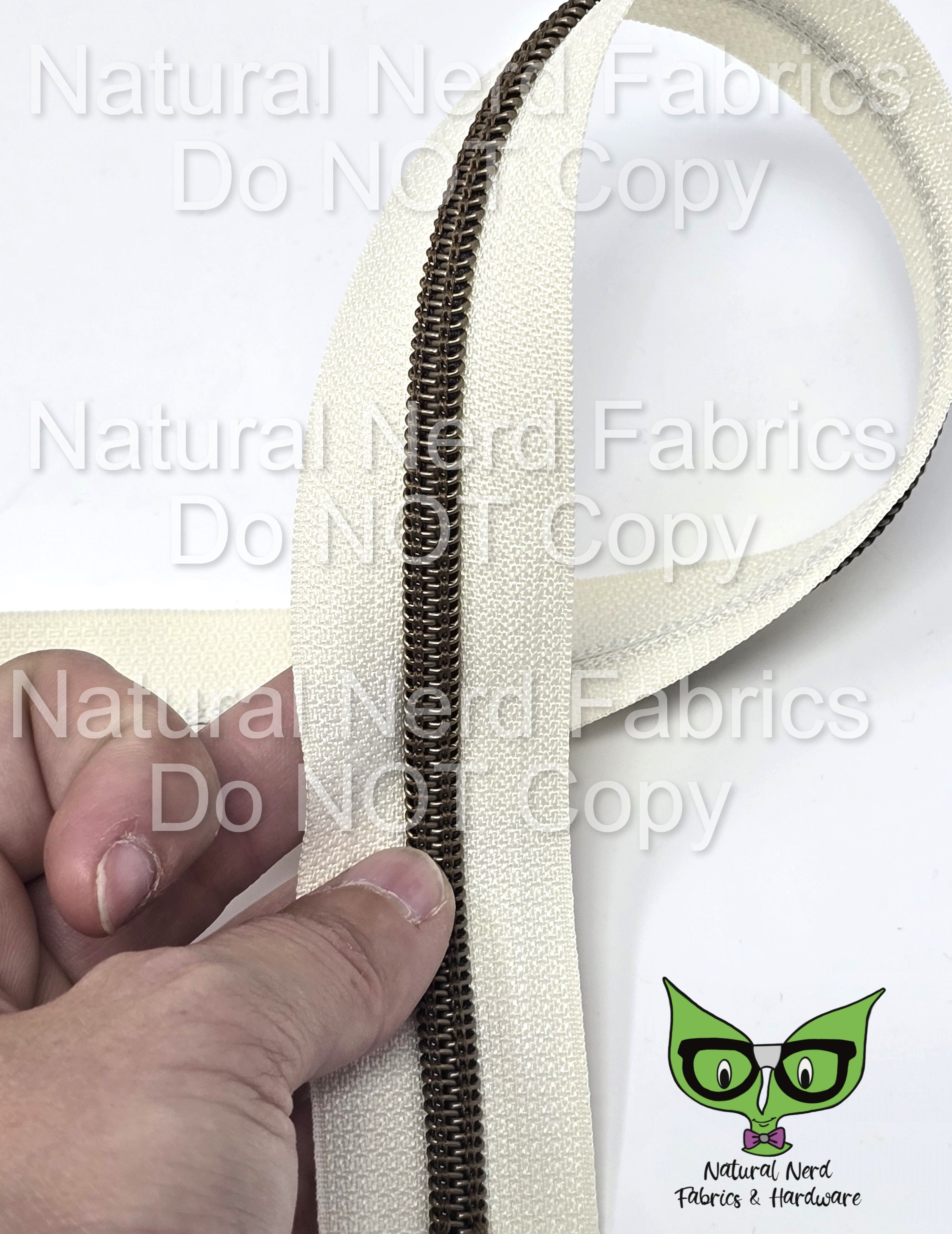 Basic Cream Zipper Tape – Natural Nerd Fabrics and Hardware