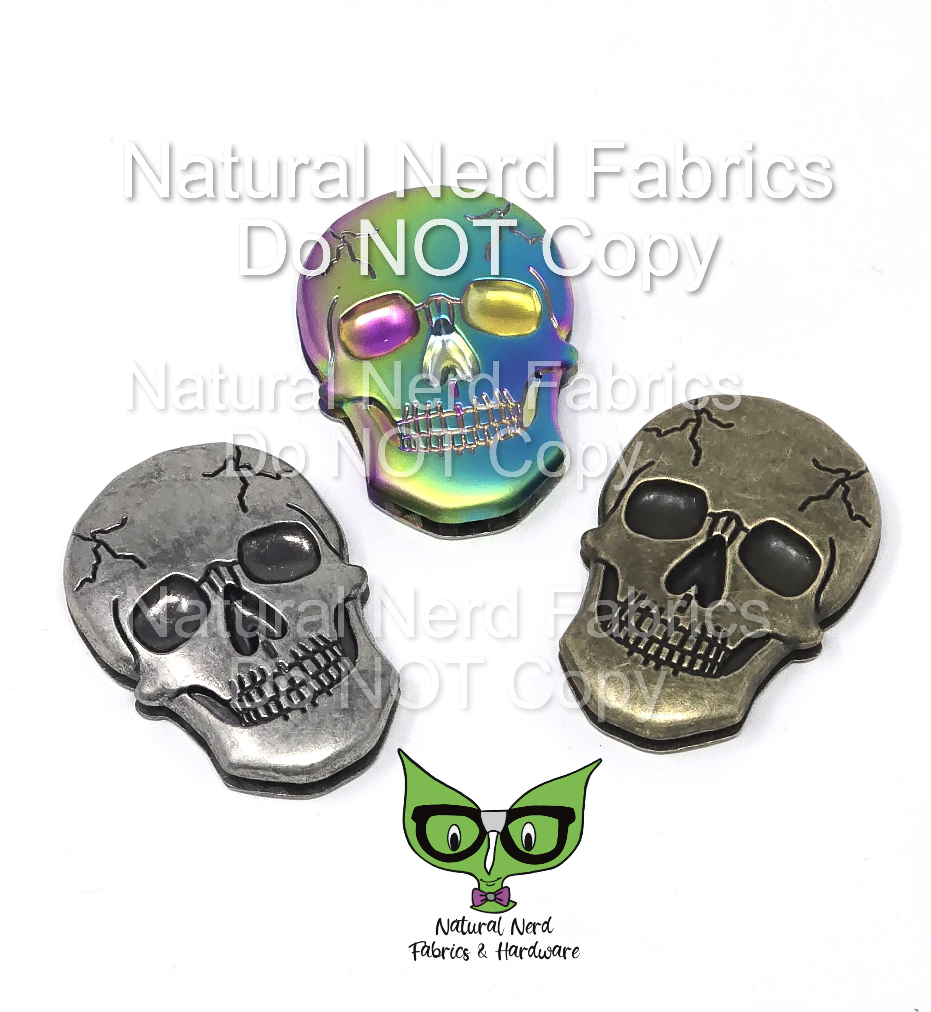 Full Skull Magnetic Snap – Natural Nerd Fabrics and Hardware