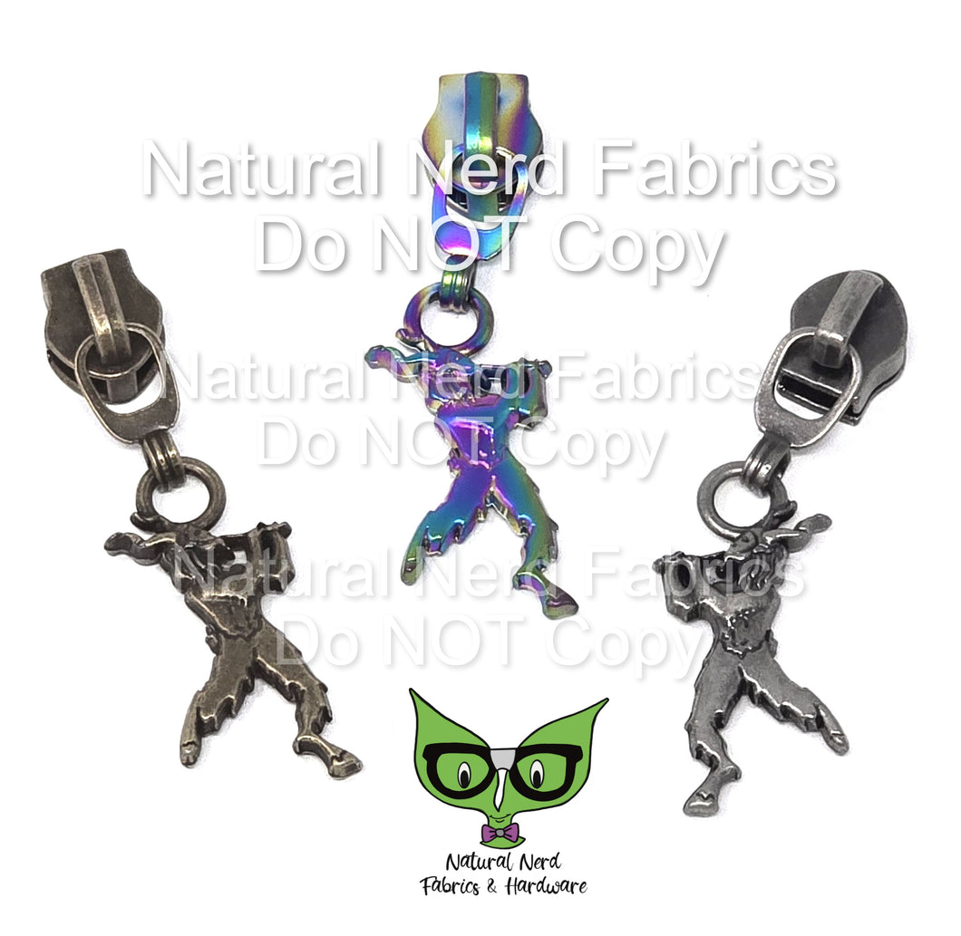 Satyr Zipper Pull – Natural Nerd Fabrics and Hardware