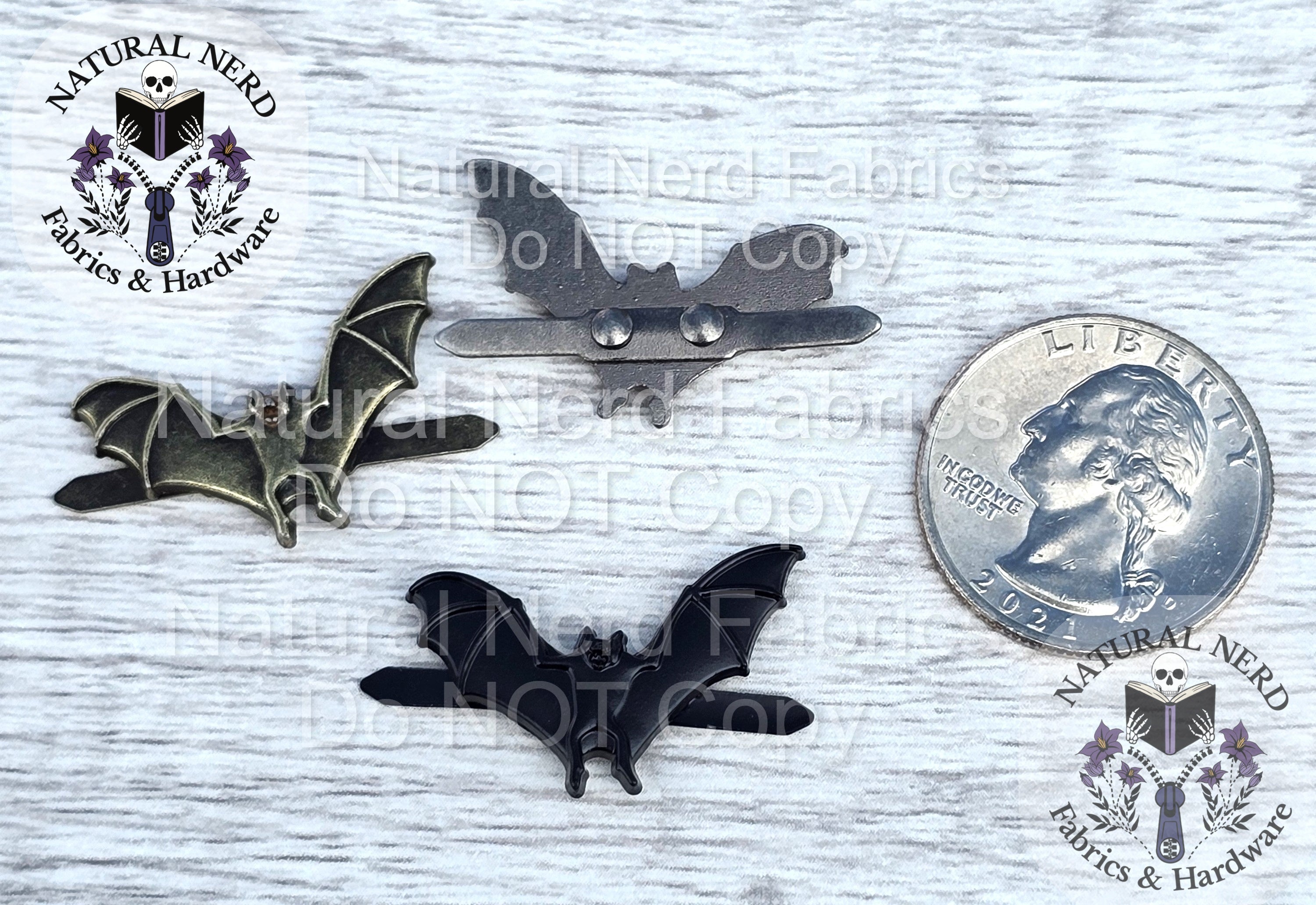 Vampire Bat Decorative Plates – Natural Nerd Fabrics and Hardware