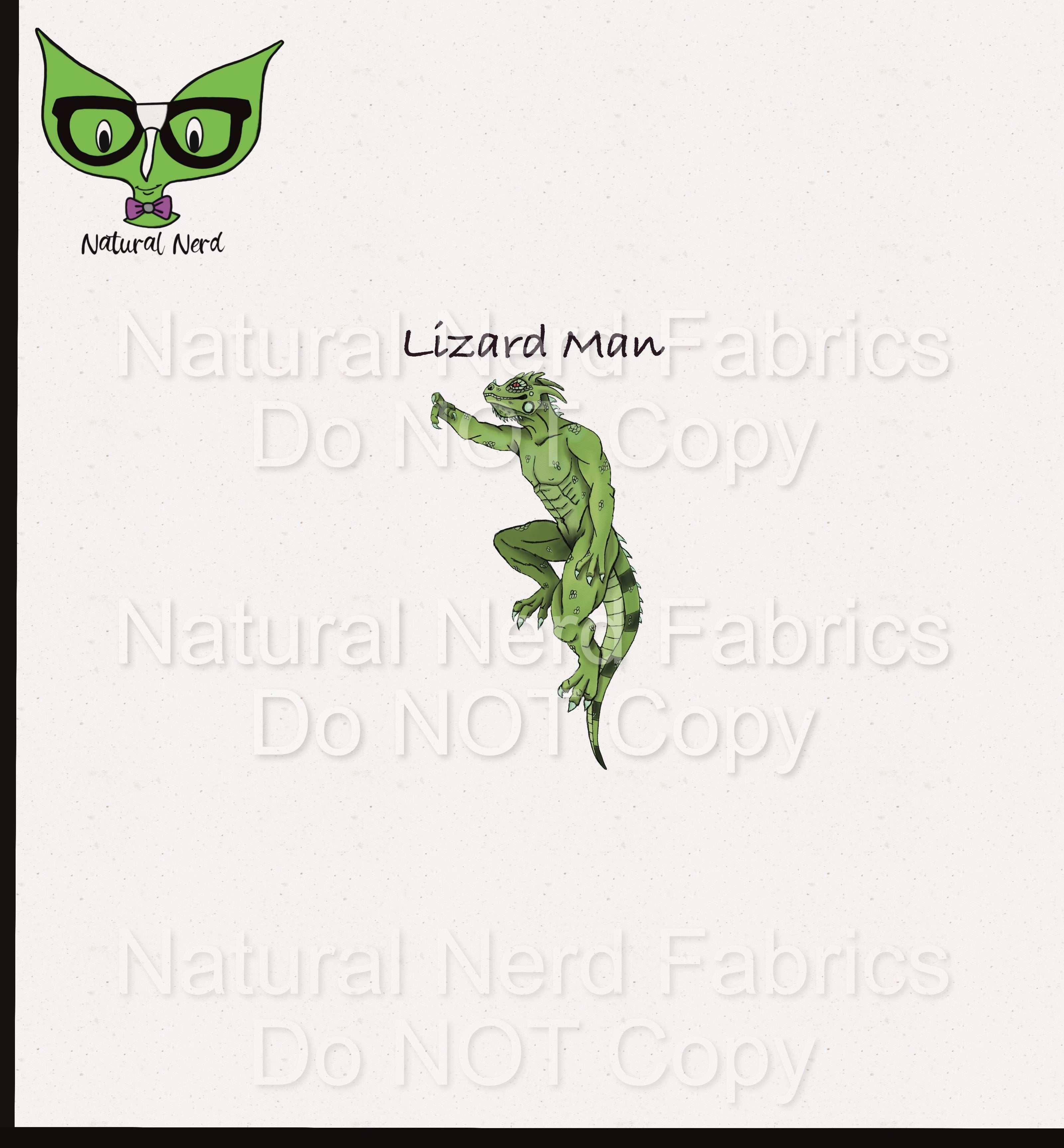 Lizard Man Panel – Natural Nerd Fabrics and Hardware