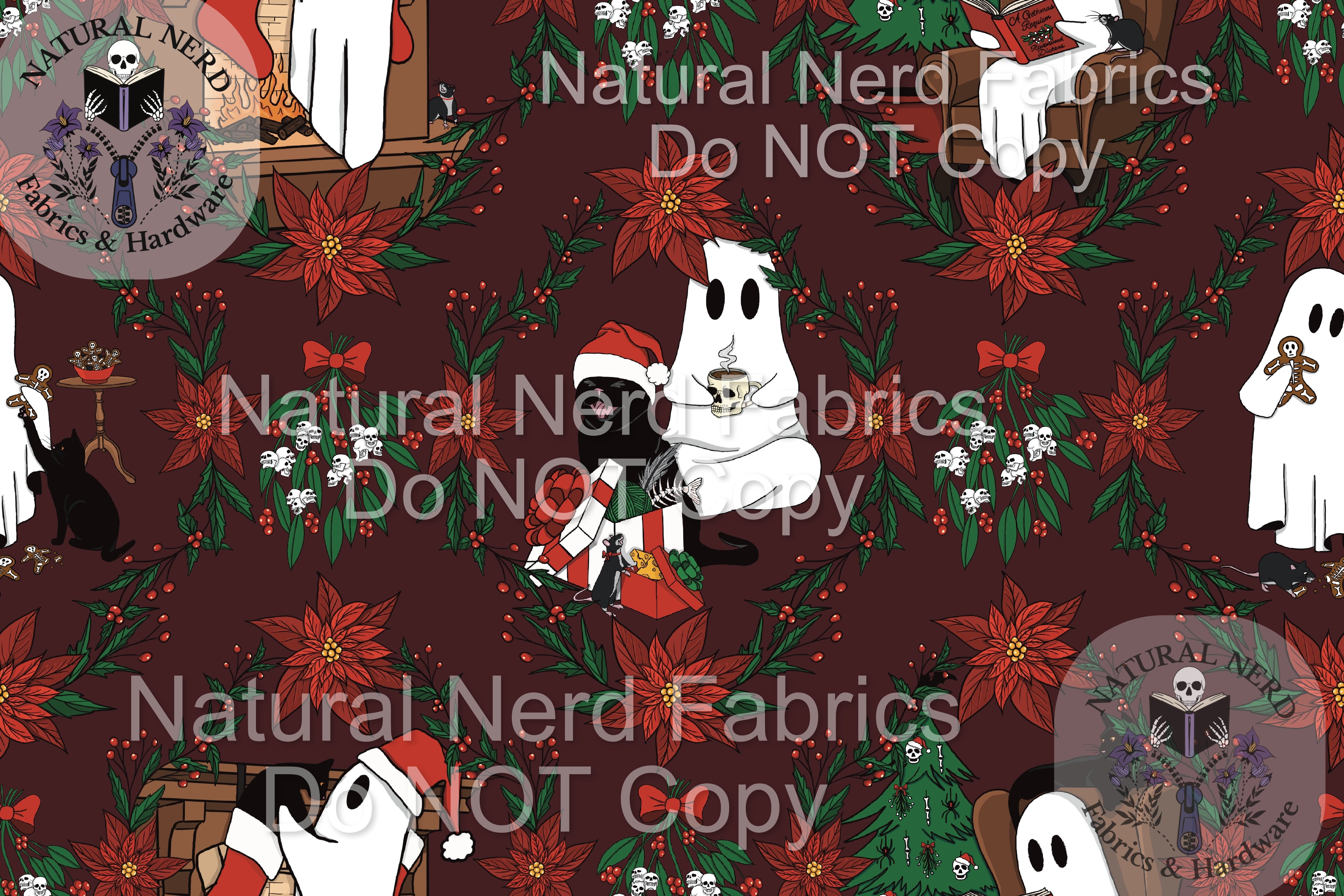 A Gothmas Requiem - Red – Natural Nerd Fabrics and Hardware